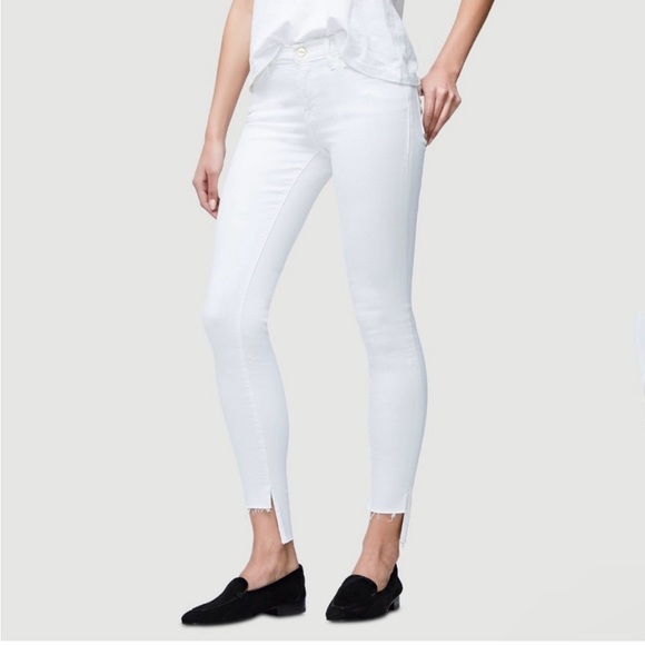 Frame Denim | Jeans | Frame Denim Le Skinny De Jeanne White Distressed ...